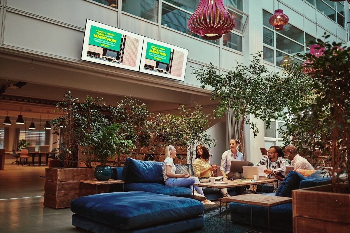 Digital Signage for Coworking Spaces - An Essential Tool - ScreenCloud