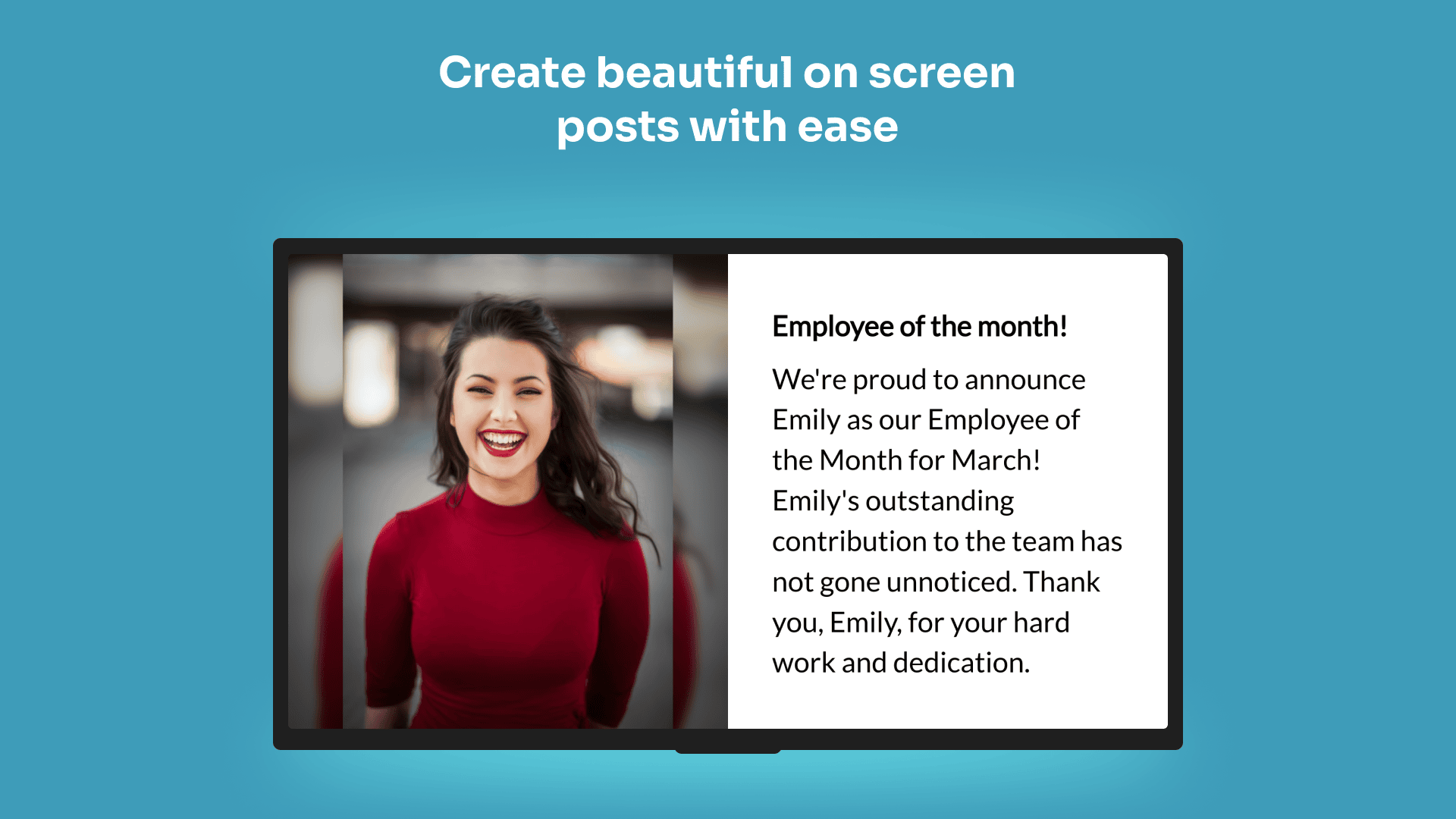 Quick Post - Digital Signage App - ScreenCloud