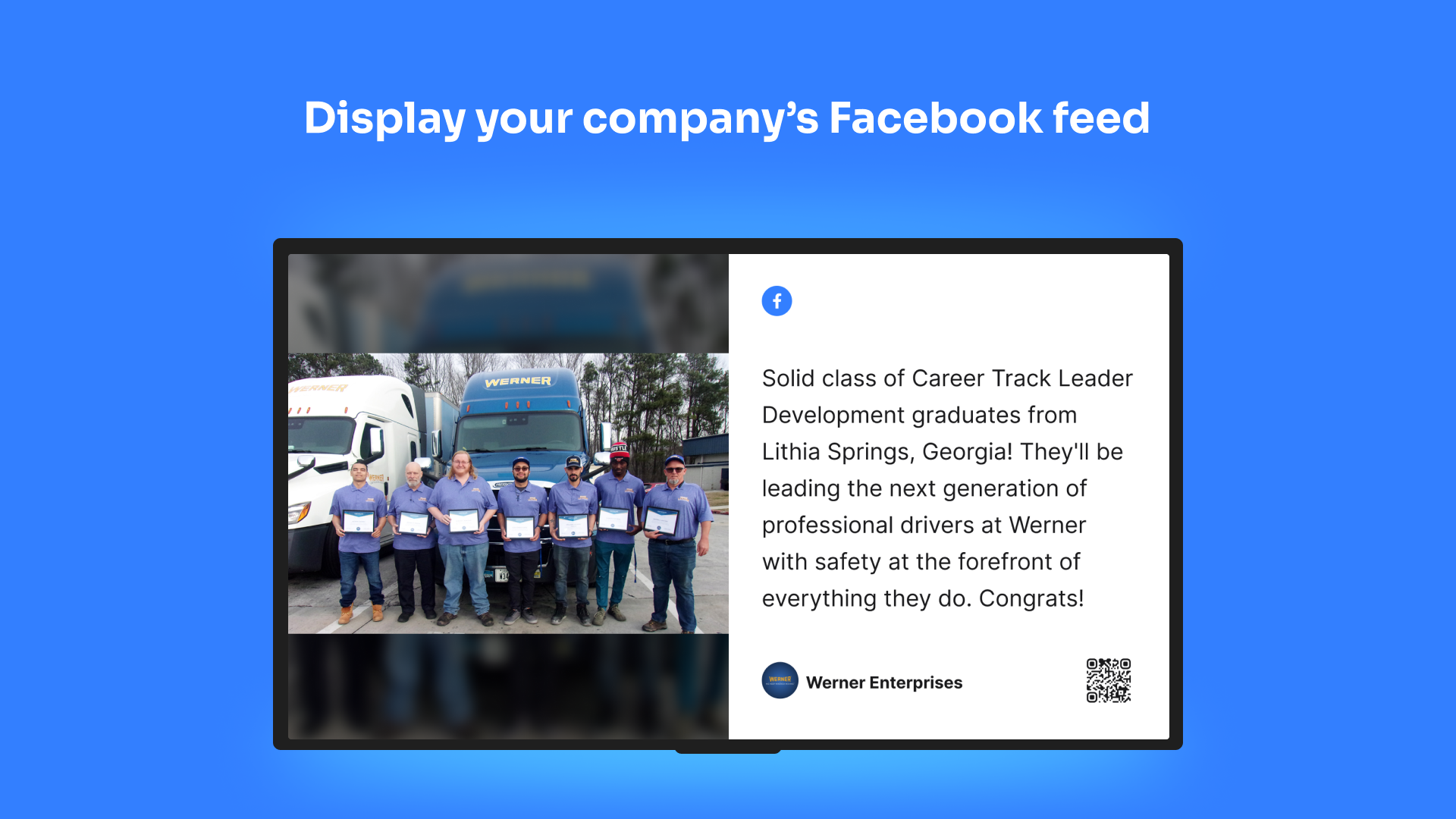 Business Feed for Facebook - Digital Signage App - ScreenCloud