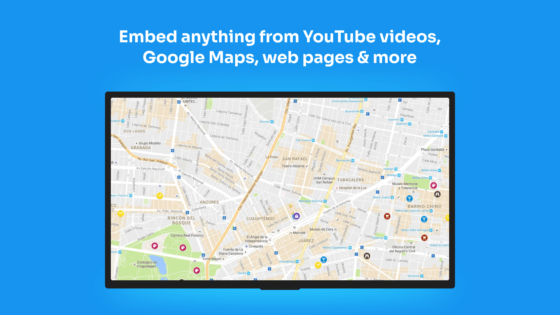 Embed App - Digital Signage - ScreenCloud