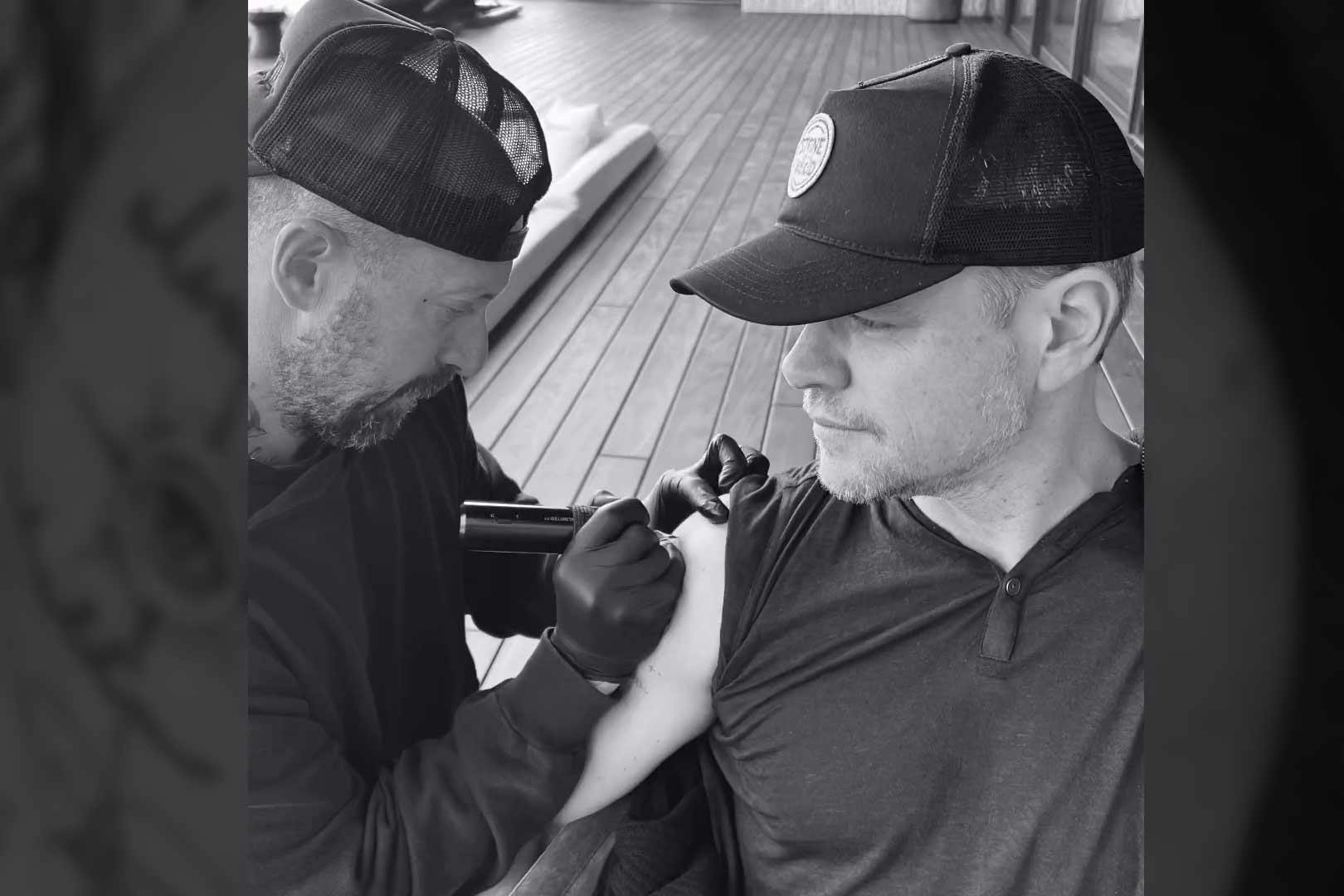 Matt Damon Scores Sweet New Tattoo In Honor Of Late Father - Scrollfiend