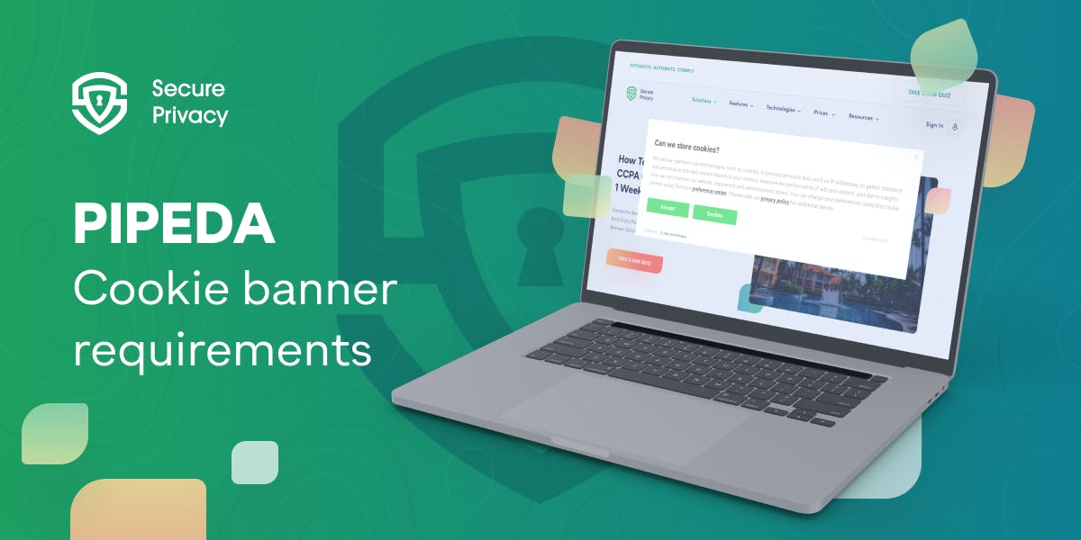 PIPEDA Compliant Cookie Banner ∣ Data Protection in Canada