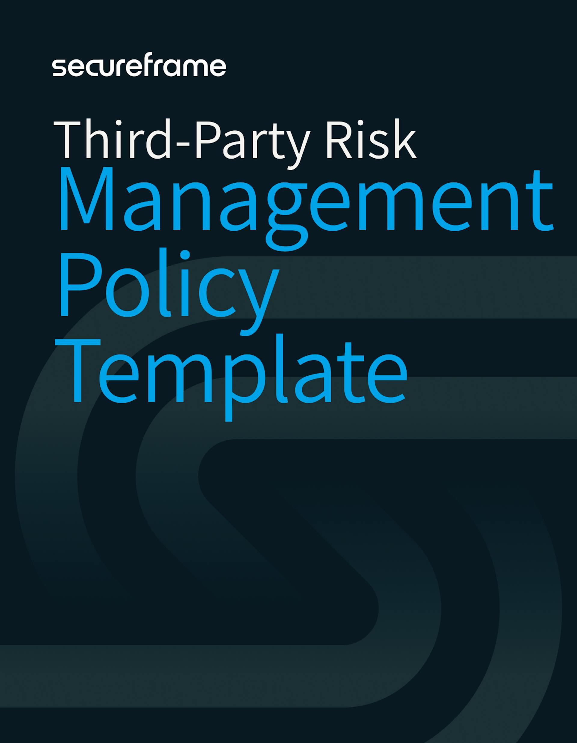 Third-Party Risk Management Policy Template