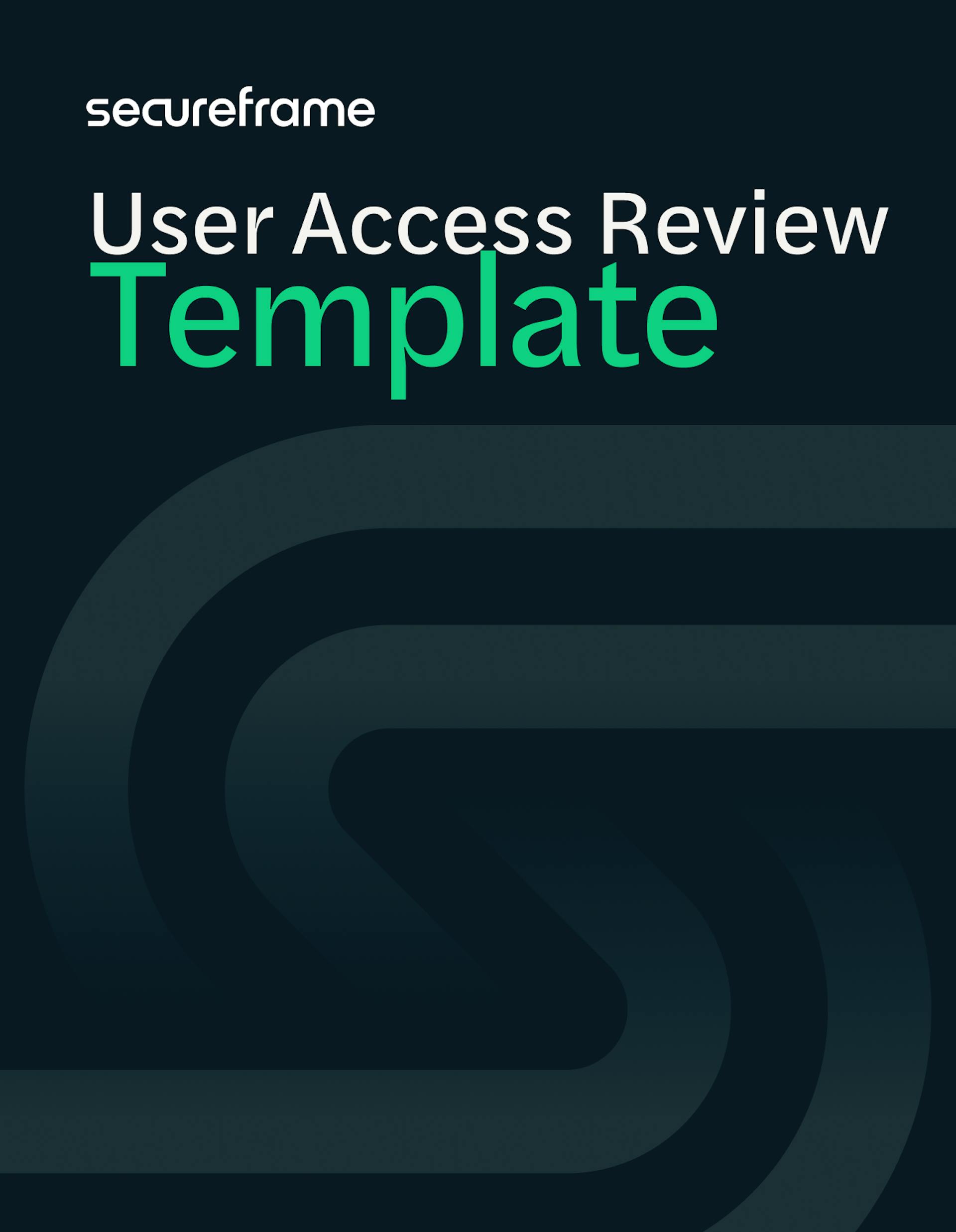User Access Review Template