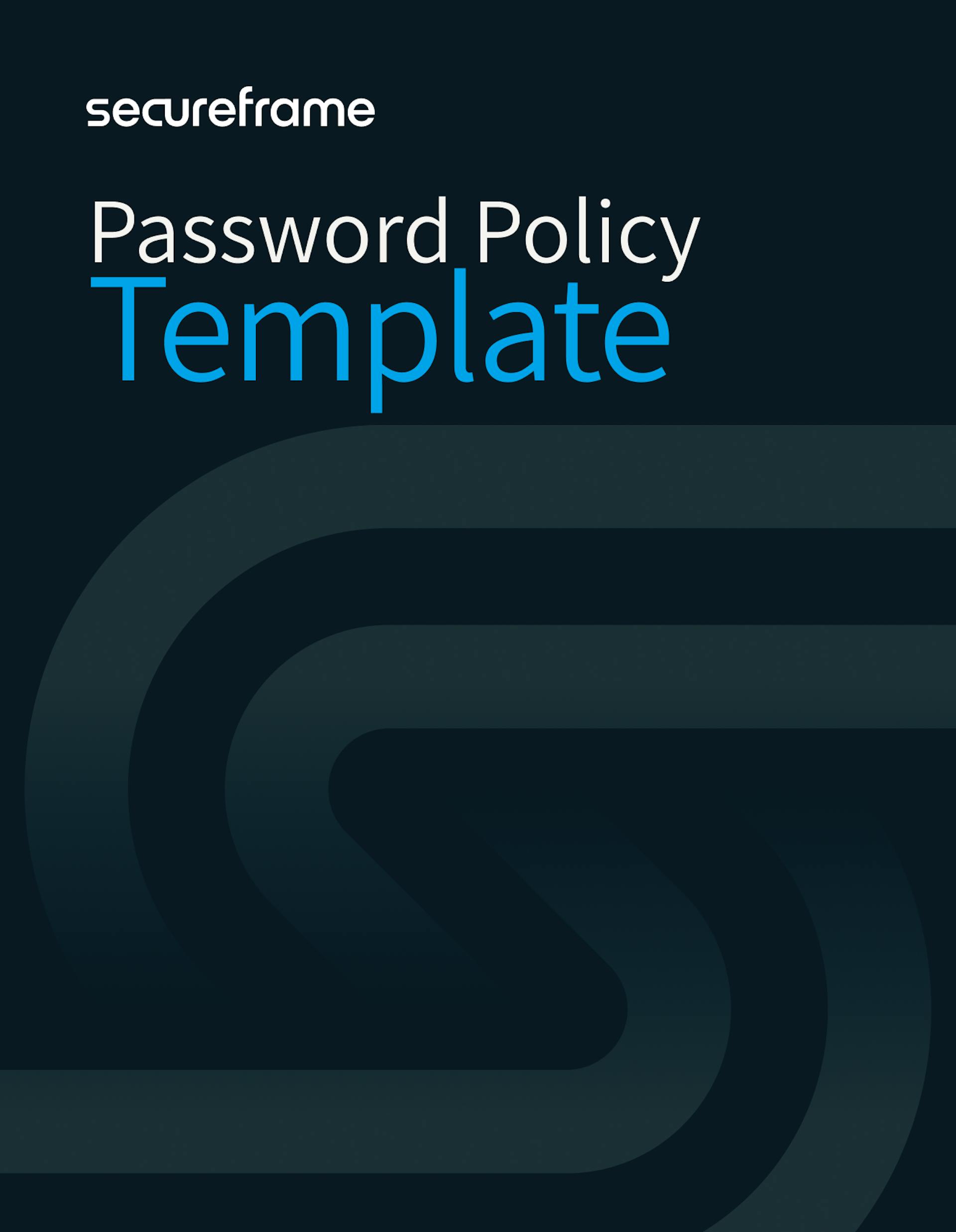 Password Policy Template | Secureframe
