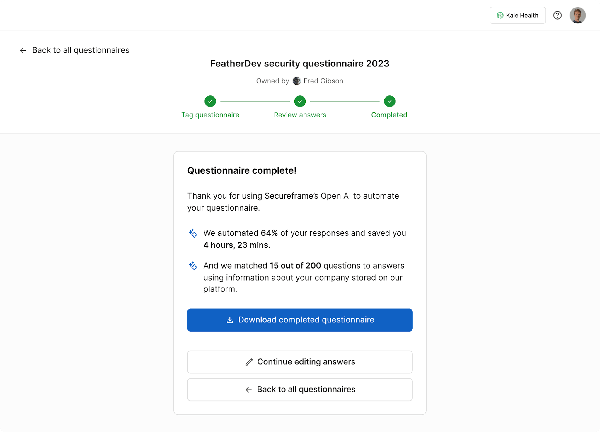 Save 35 Hours Per Month with Security Questionnaire Automation
