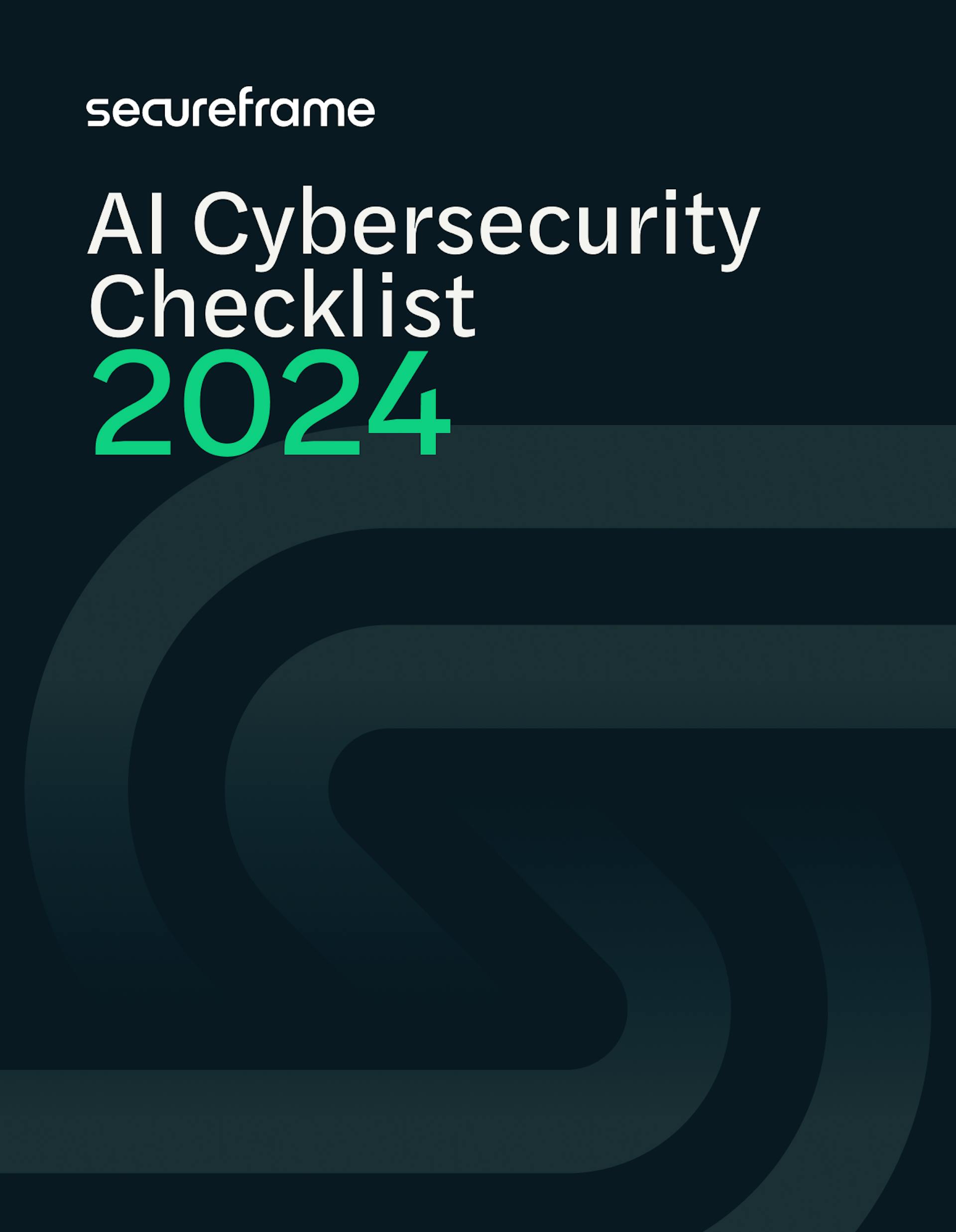 2024 AI Cybersecurity Checklist