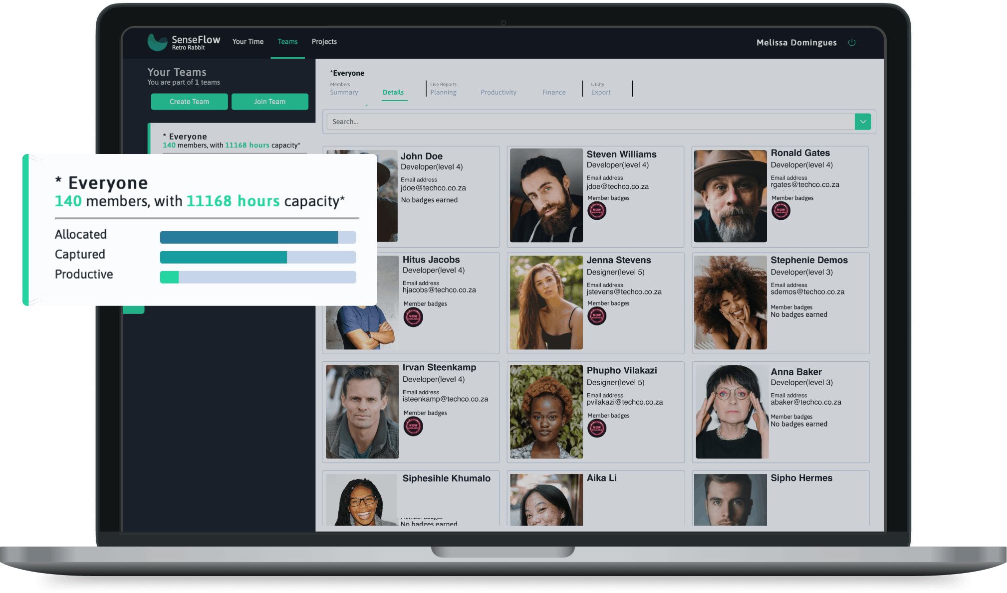 where-can-i-find-an-overview-of-the-high-level-metrics-of-each-team