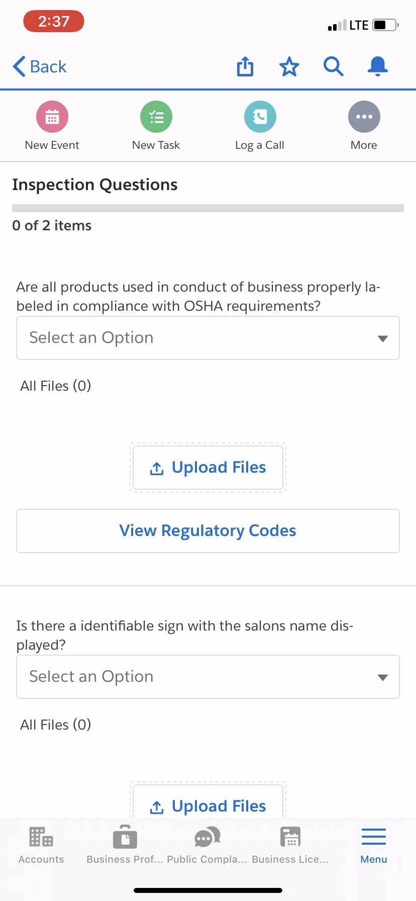 Inspections Management