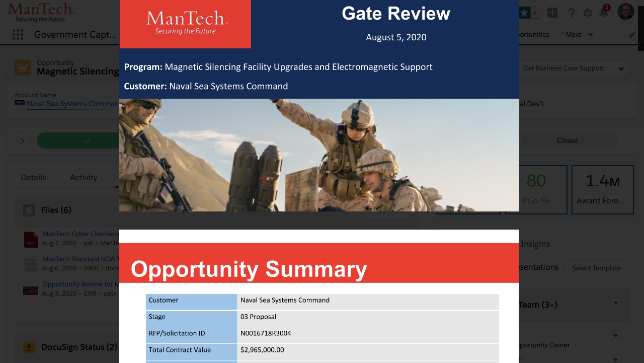Gate Review Documents