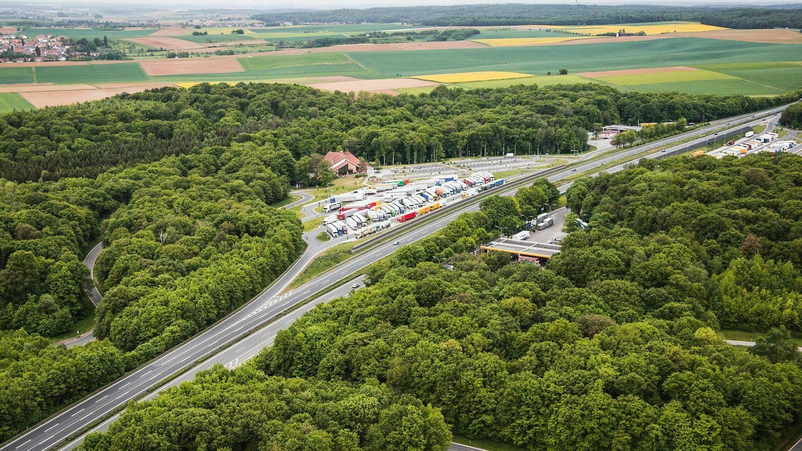 A7 Raststatten Karte
