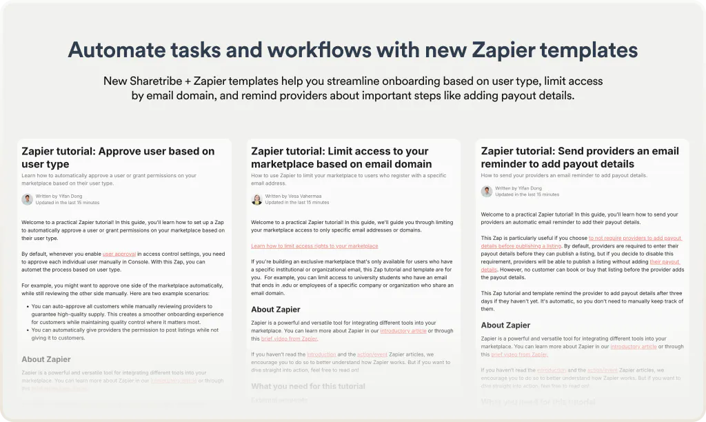 Automate tasks and workflows with new Zapier templates