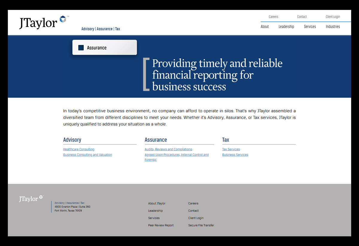 JTaylor // Select Interactive Website Design