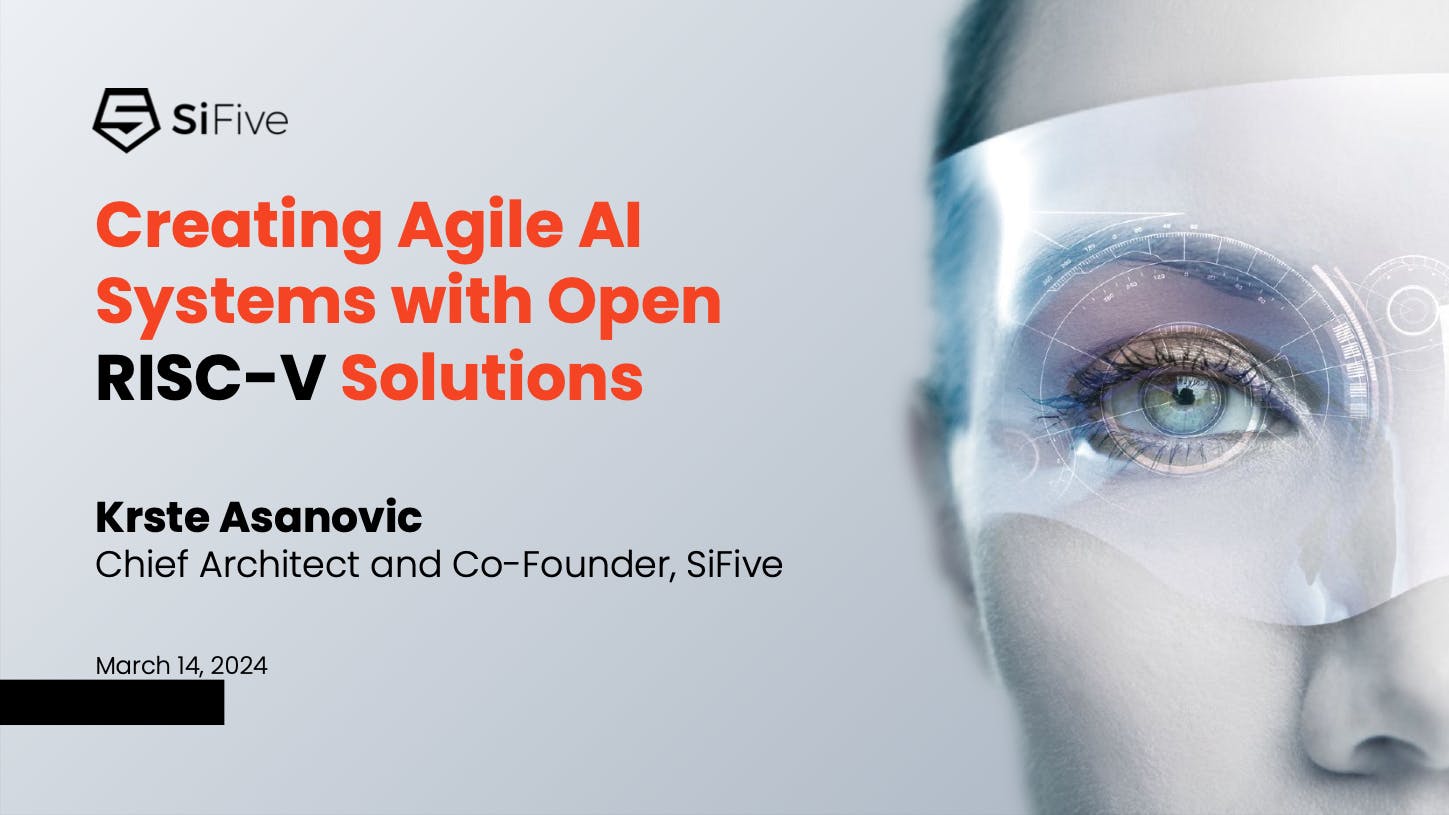Creating Agile AI Systems with Open RISC-V Solutions