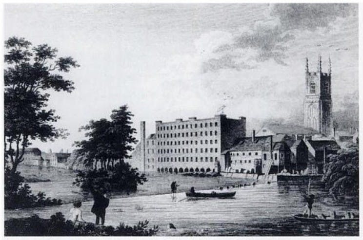 The First Factory: the Lombe Brothers Derby Silk Mill - Invention ...