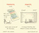 Manager time, maker time - Sketchplanations