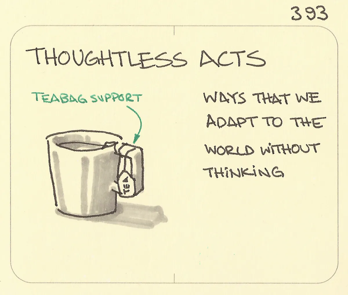 Thoughtless acts - Sketchplanations