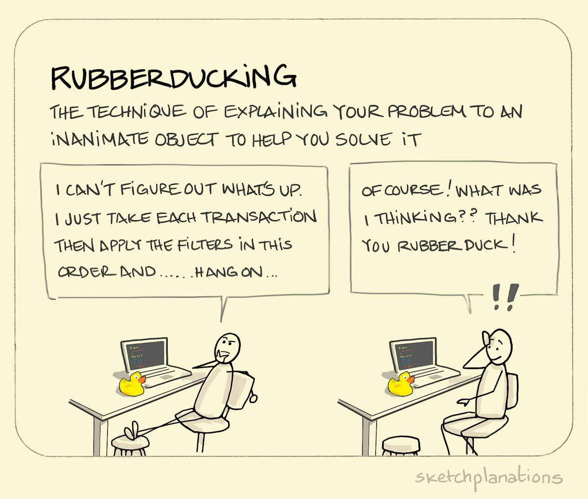 Rubberducking - Sketchplanations