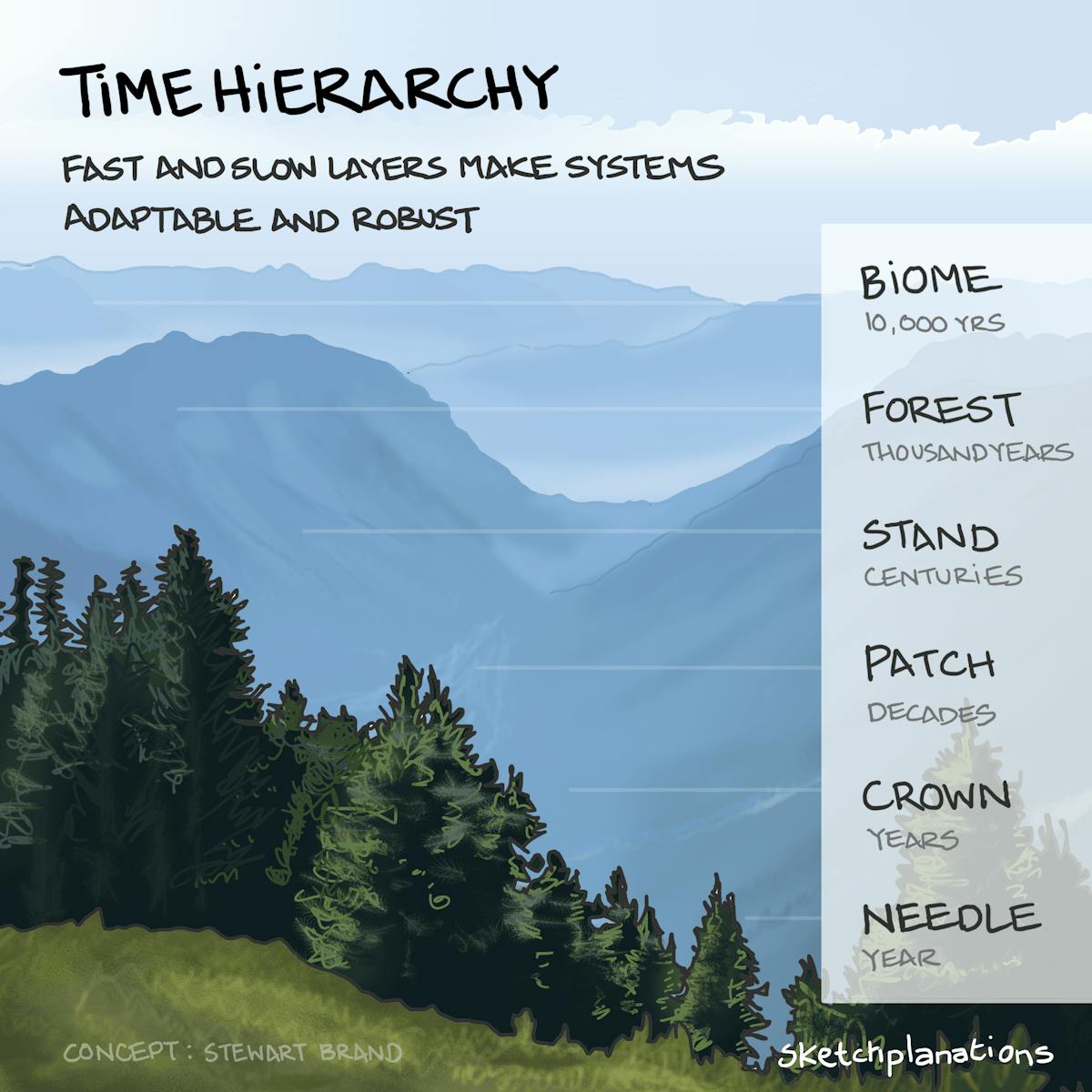 Time hierarchy - Sketchplanations