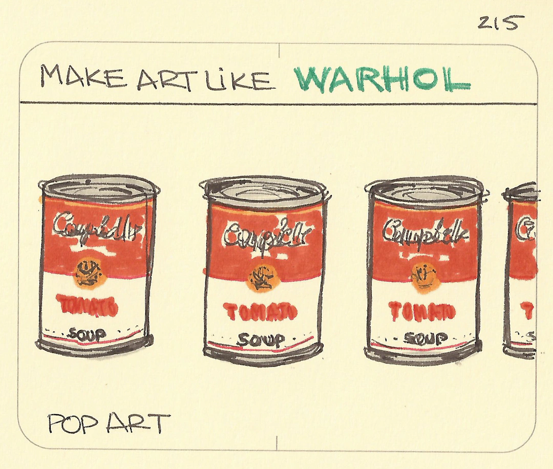 Make art like Warhol - Sketchplanations