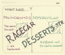 Palindromes and Semordnilap - Sketchplanations