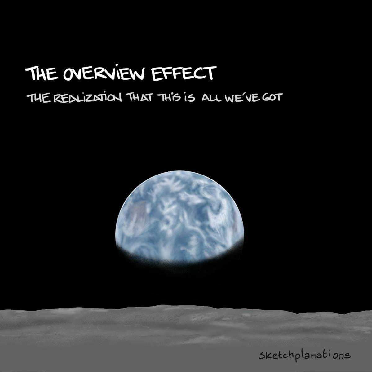 The overview effect - Sketchplanations