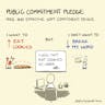 Public commitment pledge - Sketchplanations