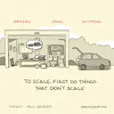 To Scale, First Do Things That Don't Scale - Sketchplanations