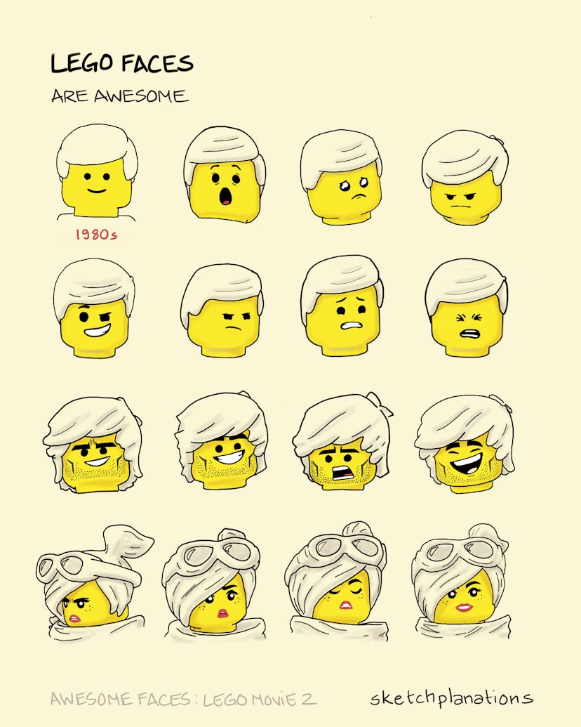 LEGO faces - Sketchplanations