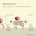 The rule of 7 - Sketchplanations