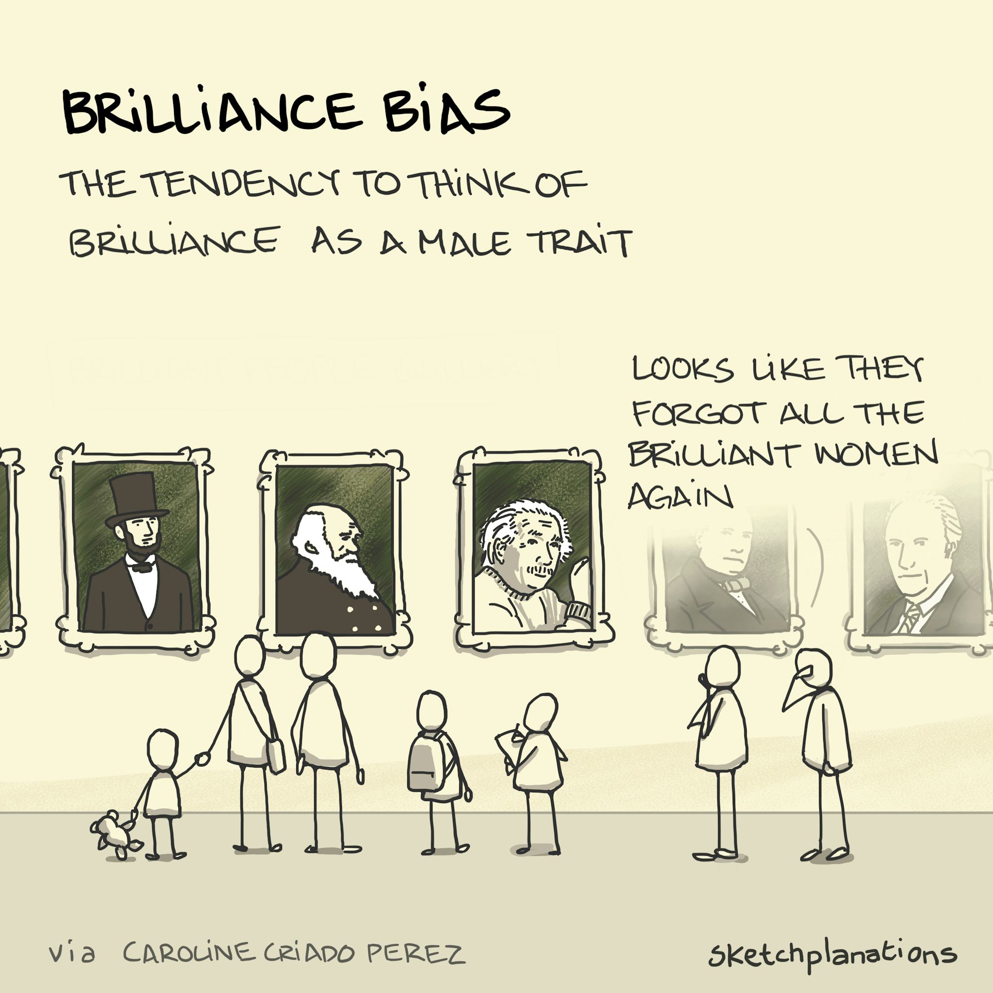 Brilliance bias - Sketchplanations