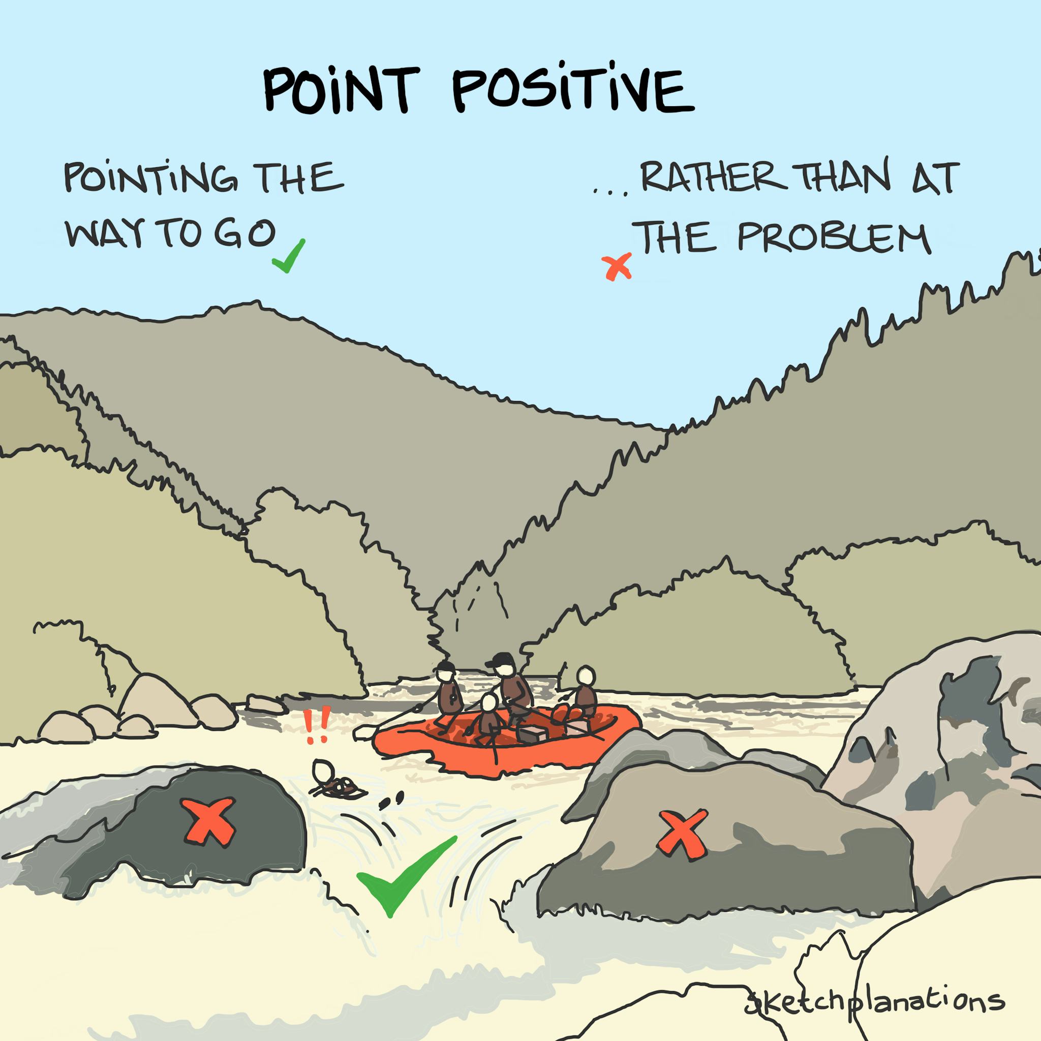 Point positive - Sketchplanations