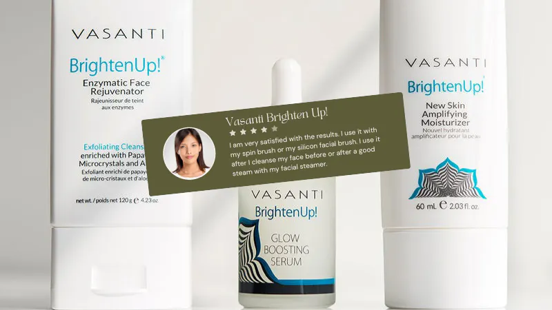 Review and all you need to know about Vasanti Brighten Up skincare line ...