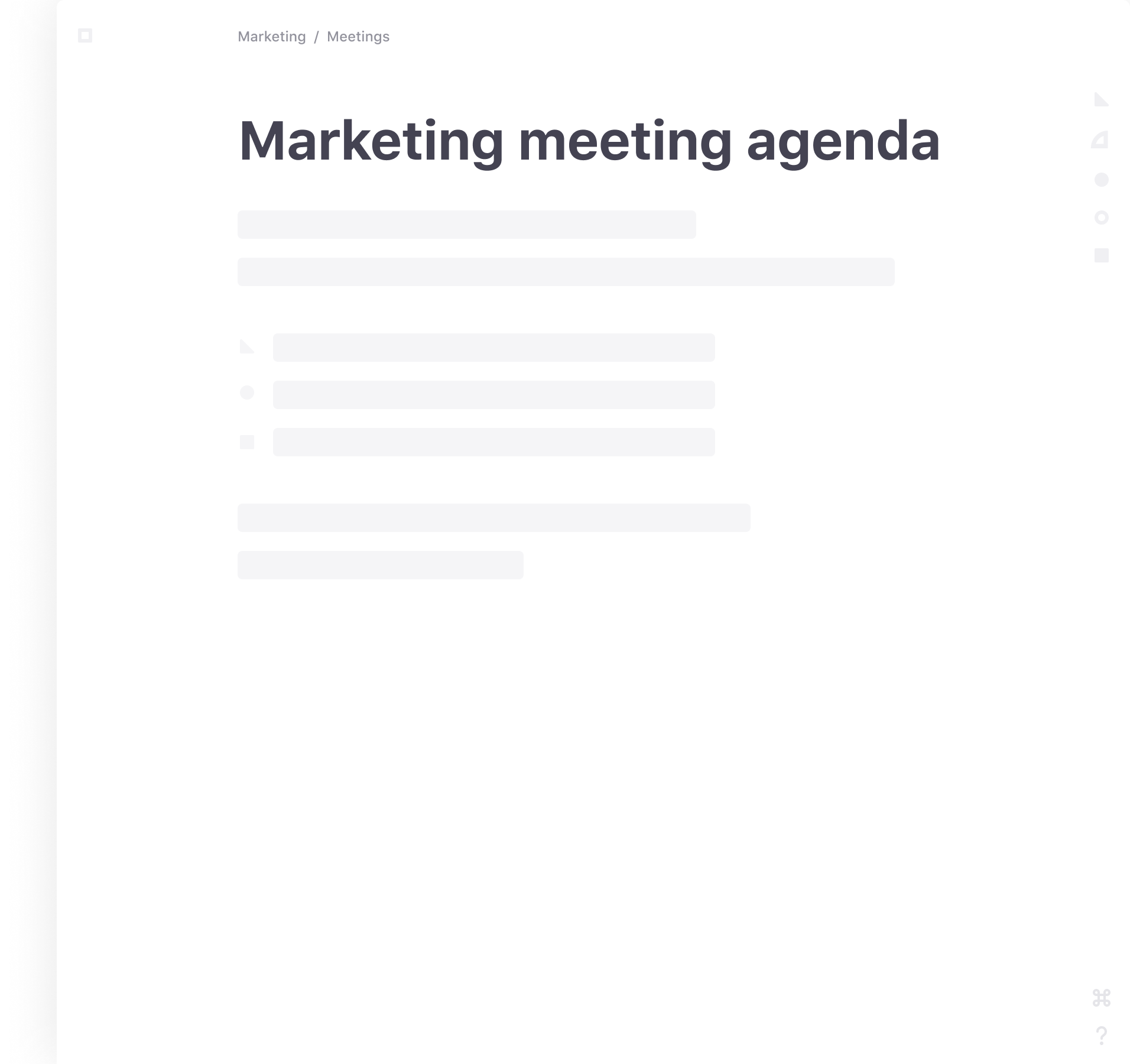 Marketing Meeting Agenda Template | PDF Template