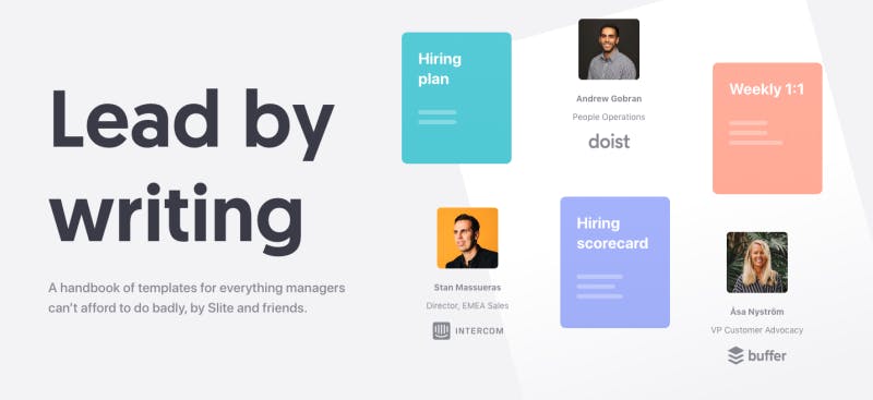 A handbook of templates for managers