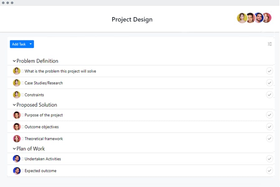 Template for your upcoming project | SmartTask