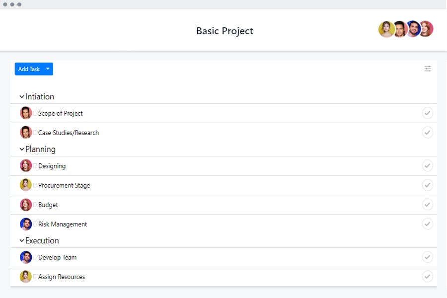 Template for Basic Project | SmartTask