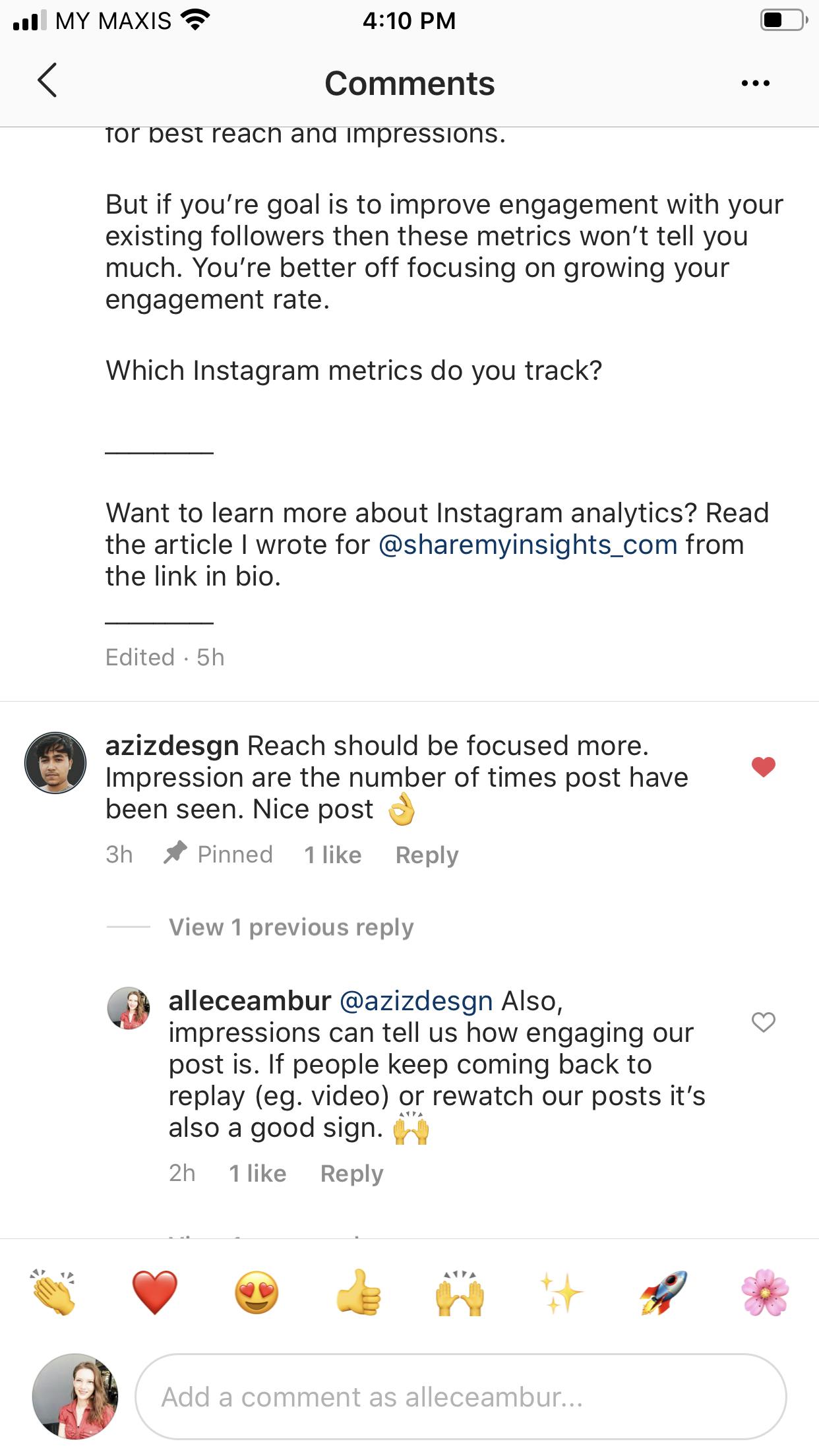 Instagram Comment Posts