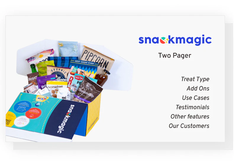 SnackMagic | Brief Deck