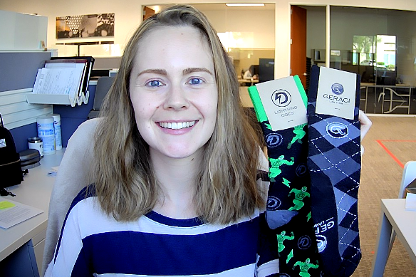 Geraci Law Creates Walking Brand Ambassadors With Custom Logo Socks at ...