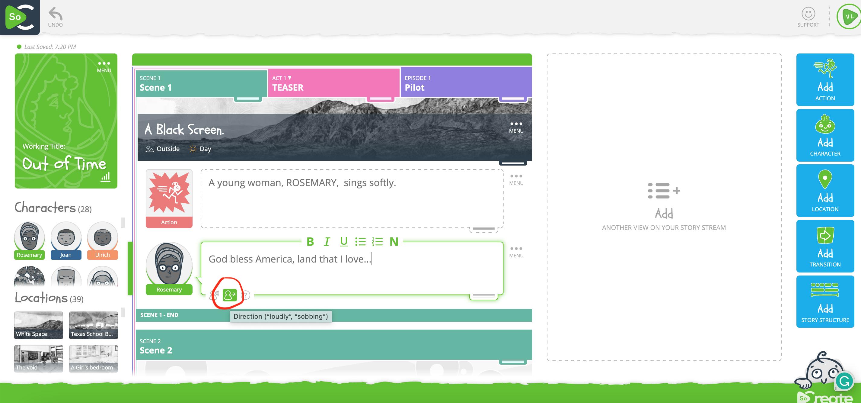 SoCreate - How and When to Add Dialogue Direction in a Screenplay