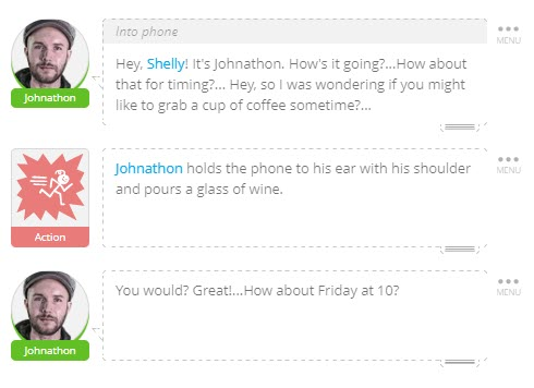 SoCreate - How to Write a Phone Conversation in a Screenplay