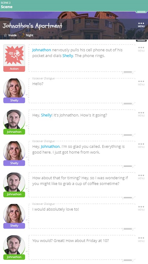 SoCreate - How to Write a Phone Conversation in a Screenplay