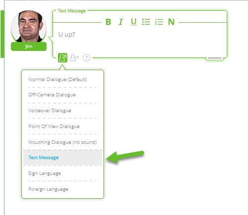 SoCreate - How to Put Text Messages in a Screenplay
