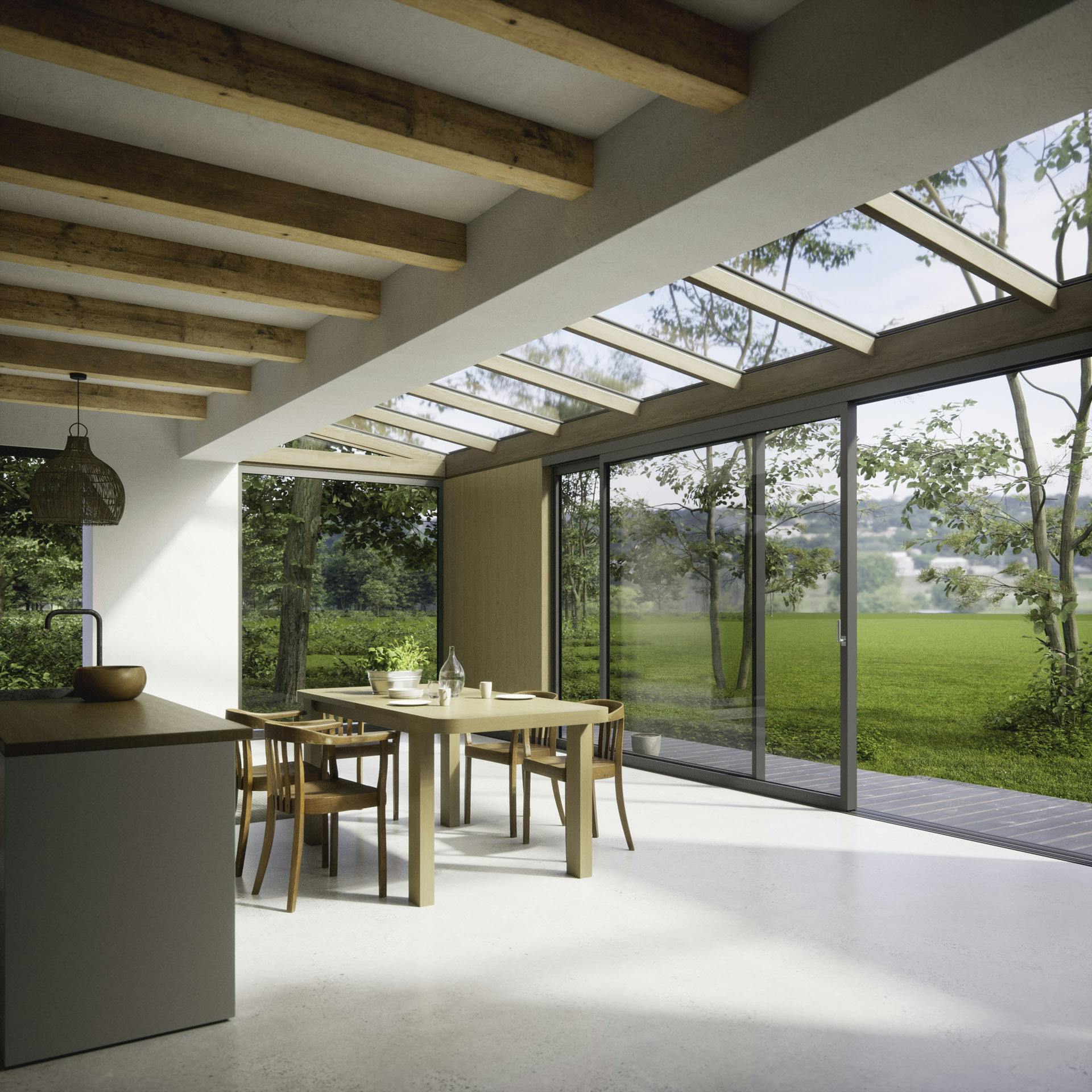 Highline S Aluminium & Glass Sliding Doors | Yorkshire