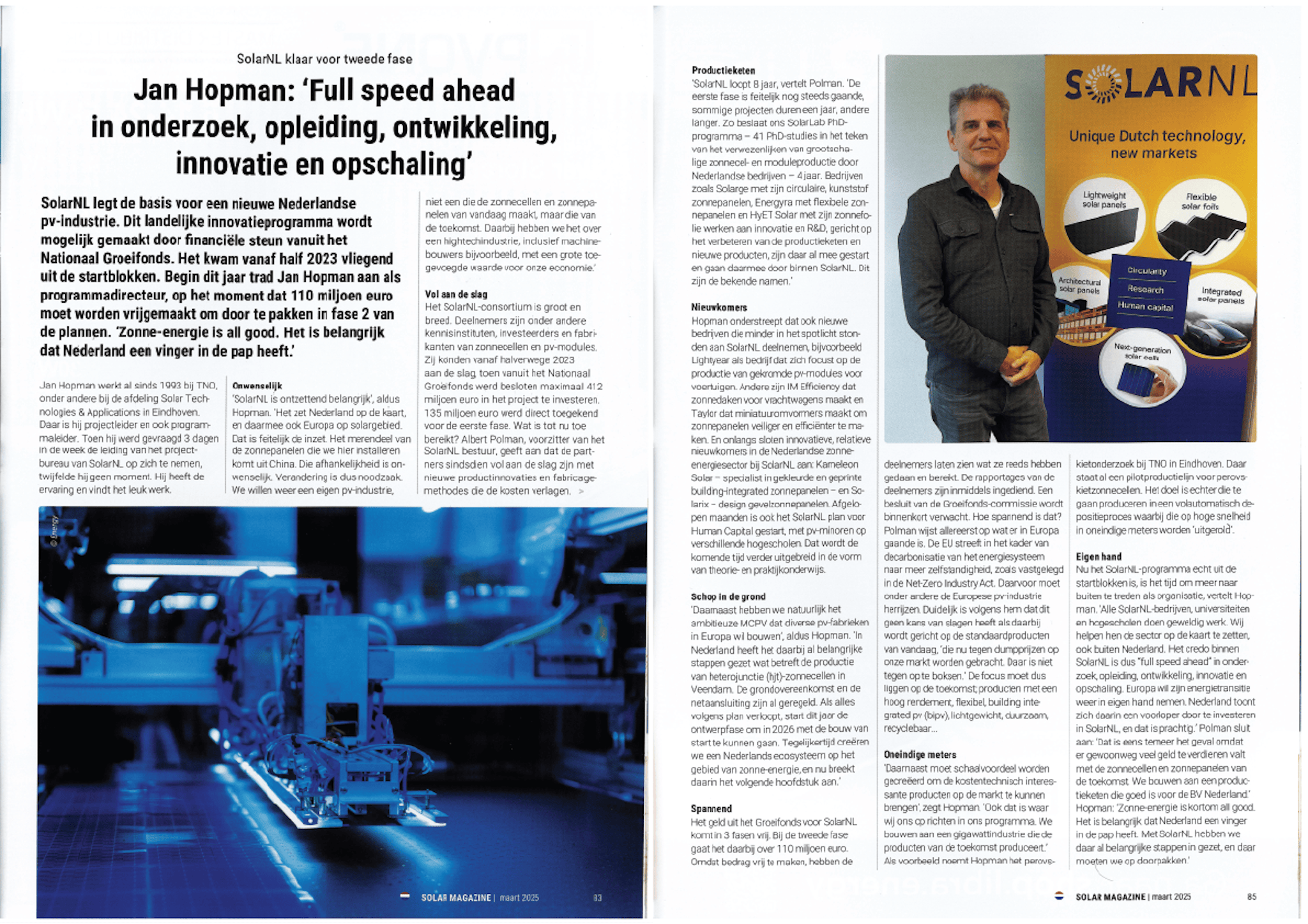 SolarNL | National Dutch PV research, innovation and industry program