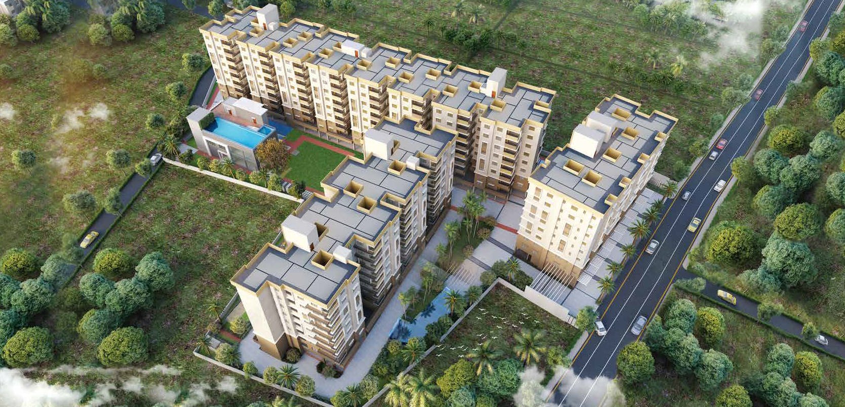 Modern 1, 2, 3 BHK Apartments in Siliguri – The Elements by Mega Developers