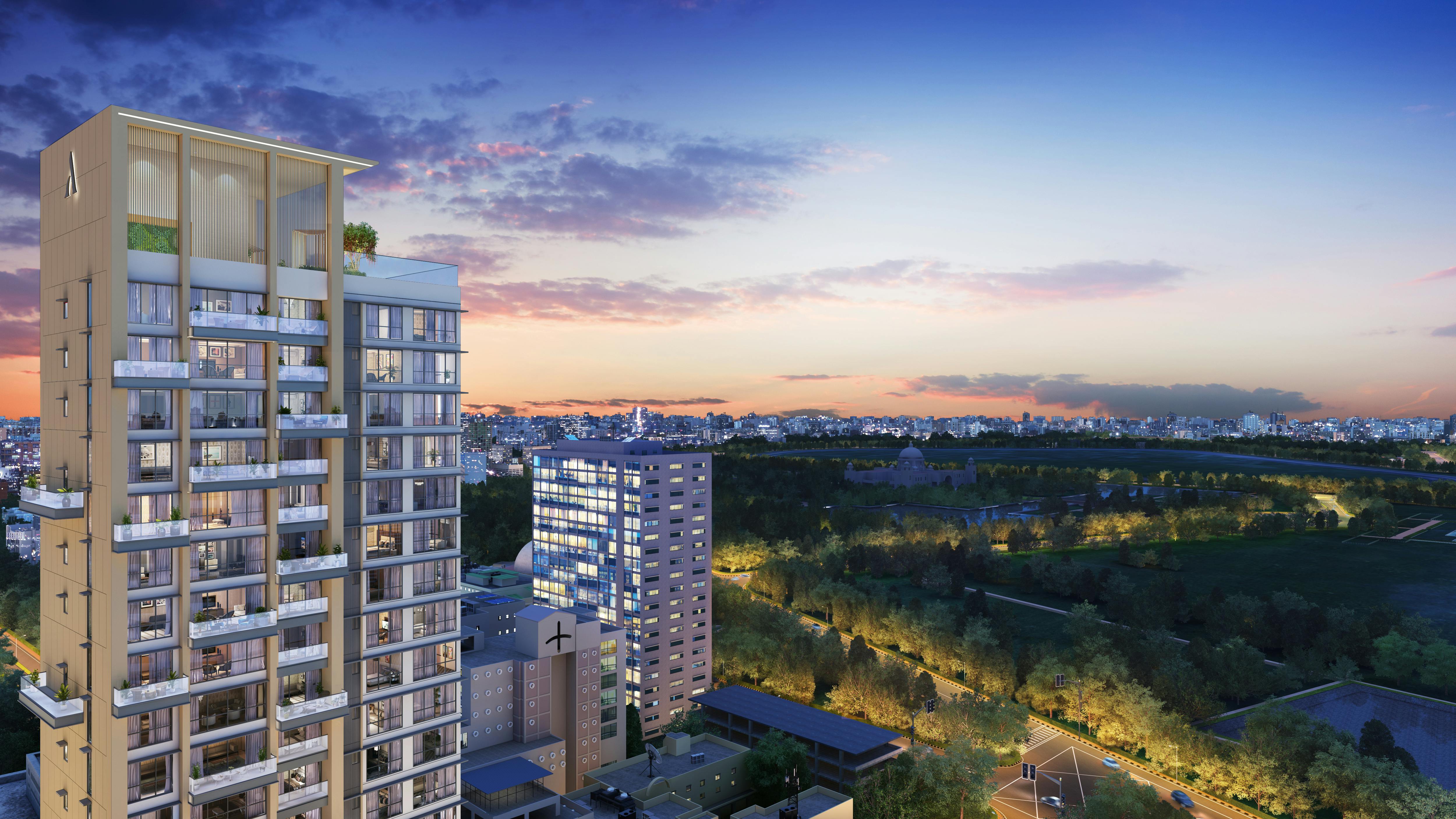 Luxurious 4 BHK Apartments at Merlin Azure, Ho Chi Minh Sarani, Kolkata ...