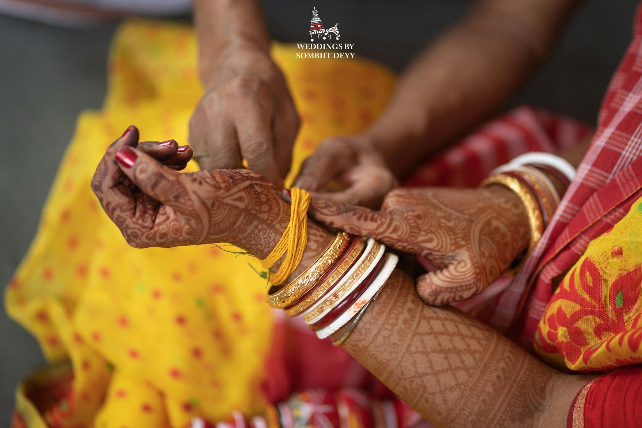 Indian Wedding Hands Symbols