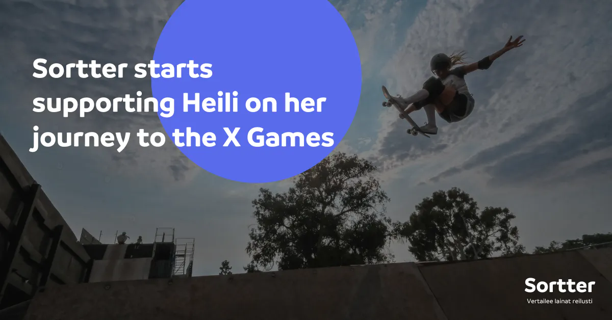Sortter will be sponsoring Heili Sirviö